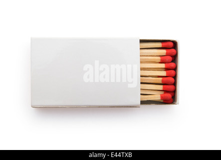 top view matchbox on white with clipping path Stock Photo - Alamy
