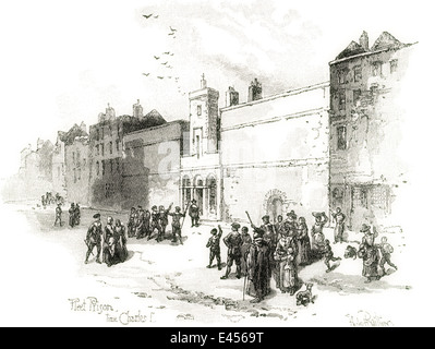 Fleet Prison at the time of Charles I Stock Photo - Alamy