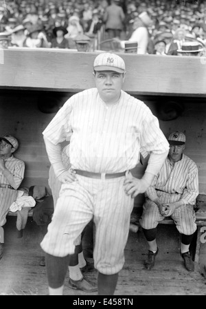 Babe Ruth. The American baseball player George Herman "Babe" Ruth Jr ...