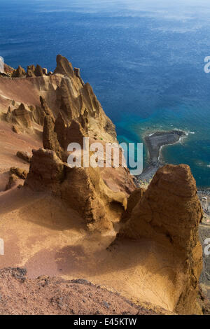 Coastal cliffs, Deserta Grande, Desertas Islands, Madeira, Portugal ...