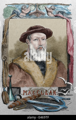 Ferdinand Magellan,1480 - 1521. Portuguese maritime explorer. From the ...