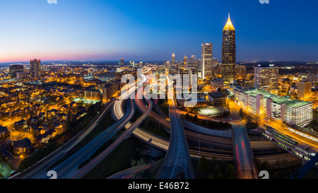 Midtown Atlanta, Georgia skyline with commercial buildings and minaret ...