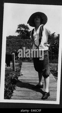 This photograph shows Helen Richey, a pioneering female aviator, as a ...
