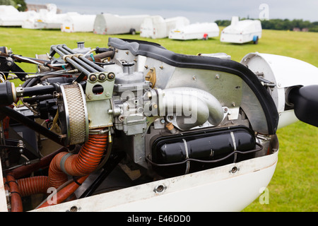 Grob 109b motor glider engine compartment Stock Photo - Alamy