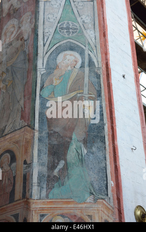 Medieval painting Nikolaikirche Stralsund Germany Stock Photo - Alamy