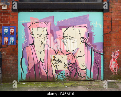 Manchester Northern Quarter graffiti Graffiti mural painting street art ...