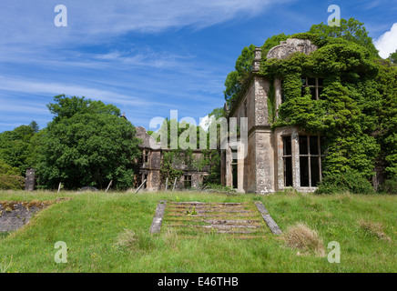 Poltalloch House, garden steps Stock Photo - Alamy