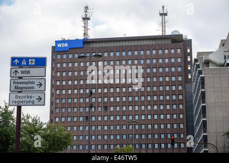 the building of the WDR Radio and TV broadcast in Cologne, Germany ...