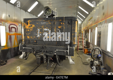 Spray booth at the Durango and Silverton Railway Stock Photo - Alamy