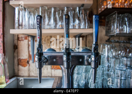 Old Fashioned beer pump Stock Photo - Alamy