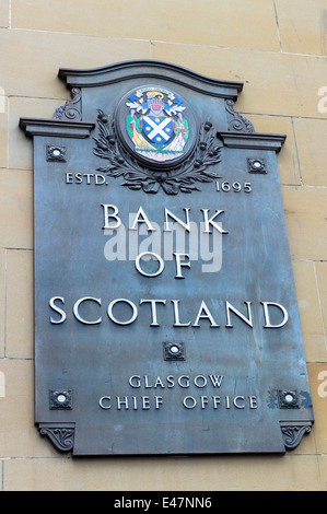 Bank of SCOTLAND chief office, part of Lloyds Banking Group, in St ...