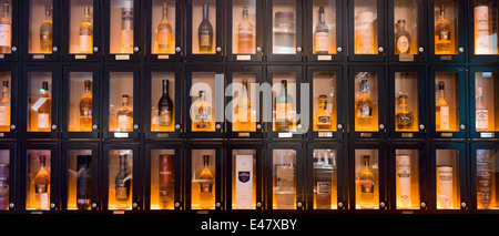 Whisky lockers for privileged clients in the Great Scots Bar at Cameron ...