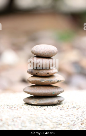 sandstone pyramid in the garden Stock Photo - Alamy