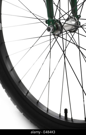 Color detail of the wheel of a bicycle, with spokes Stock Photo - Alamy