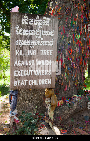 The Killing tree at the Cheung Ek Genocidal Center, Phnom Penh ...