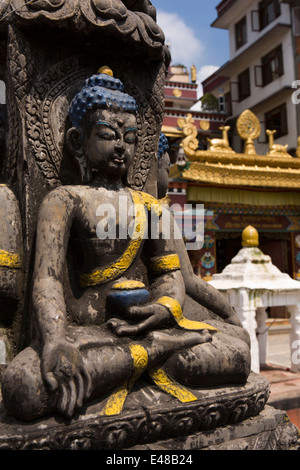 Black Buddha statue, Nag Bahal or Nagbahal, Patan, Kathmandu, Nepal ...