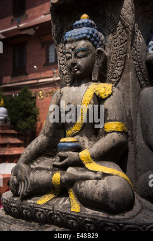 Black Buddha statue, Nag Bahal or Nagbahal, Patan, Kathmandu, Nepal ...