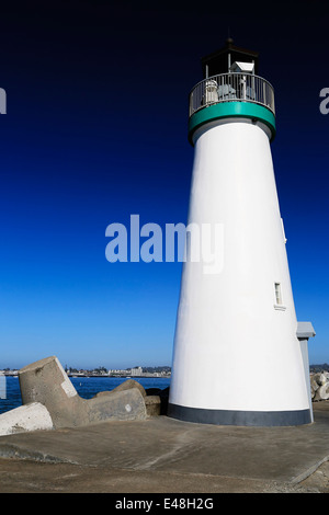 Santa Cruz Breakwater Lighthouse, know as Walton Lighthouse, in Santa ...