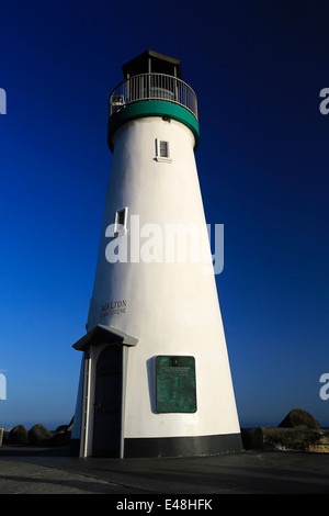 Santa Cruz Breakwater Lighthouse, know as Walton Lighthouse, in Santa ...