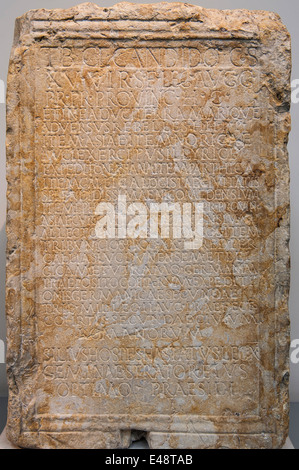 Ancient Greek inscriptions on stone in archeological ruin in ancient ...