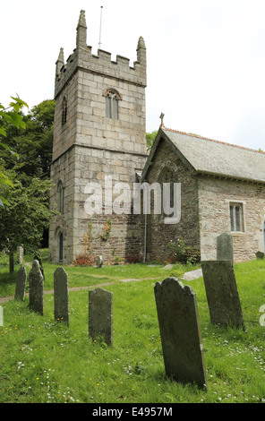 Mawnan church, Cornwall, UK Stock Photo - Alamy