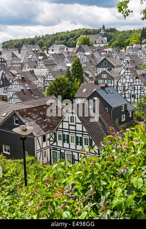 Old town Freudenberg Siegerland North Rhine Westphalia Nordrhein ...
