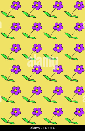 Illustration of symmetrical flower designed wallpaper Stock Photo - Alamy