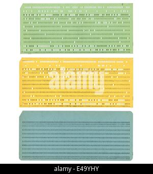 punched card for programming Stock Photo - Alamy