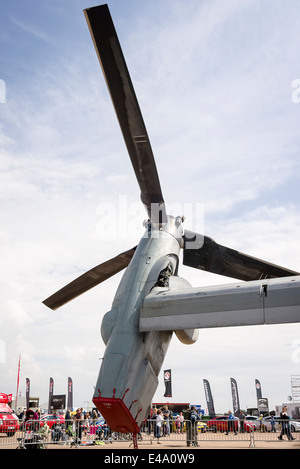 V-22 Osprey tilt rotor propeller VSTOL vertical short takeoff and Stock ...