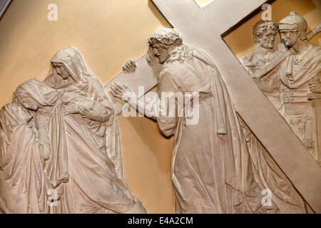 Fourth Station of the Cross where Jesus meets his Mother, Mission San ...
