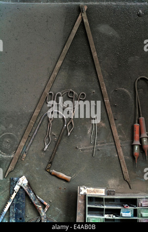 Germany, Munich, Tools in art foundry Stock Photo - Alamy