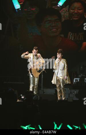 Taiwan pop group Sodagreen hold concert in Taipei,China on Friday July ...