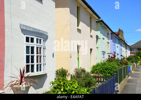 Colourful cottages, Cottage Grove, Surbiton, Royal Borough of Kingston ...