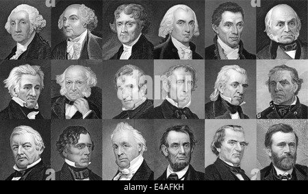 Illustration of the Presidents of the United States Thomas Jefferson ...