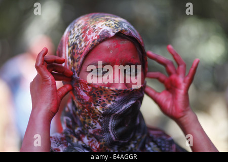 Muslim girl student in Bangladesh Asia Stock Photo - Alamy