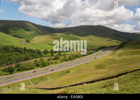 The M6 runs through the Lune Gorge in Cumbria North West England Stock ...