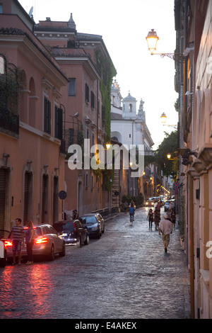Via Giulia's arch, Rome, Italy Stock Photo - Alamy