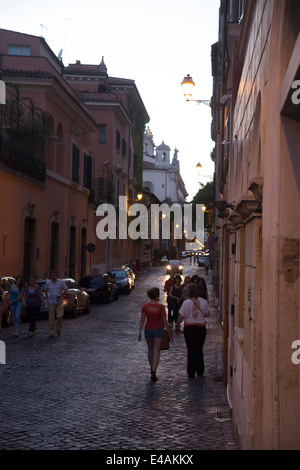 Via Giulia's arch, Rome, Italy Stock Photo - Alamy
