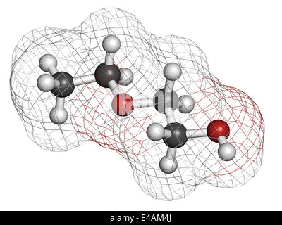 2-ethoxyethanol solvent molecule. Can dissolve many types of molecules ...