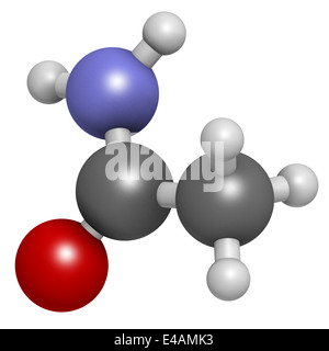 Acetamide (ethanamide) molecule. Used as plasticizer and industrial ...