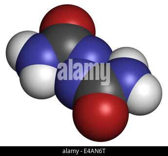 Azodicarbonamide food additive molecule. Used in bread production as ...