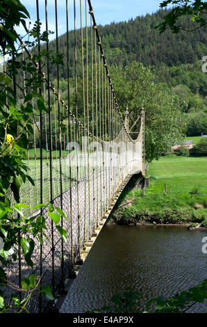 The Sappers Suspension Bridge over the River Conwy, Betws-y-Coed, Conwy ...