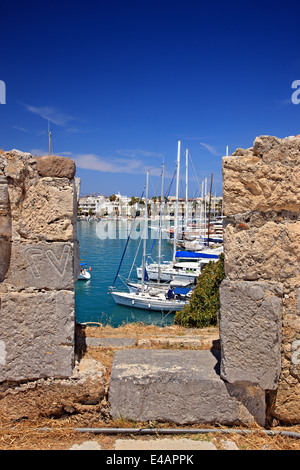 Port and old castle, Kos Town, Aerial view, Kos, Greece Stock Photo - Alamy