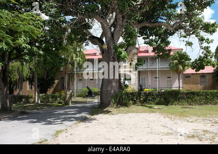Military Prison at the Barbados Garrison, Hastings, Barbados Stock ...