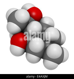 p-Menthane-3-8-diol (PMD, menthoglycol) insect repellent molecule ...