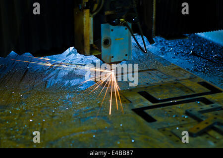 Laser cutting close up Stock Photo - Alamy