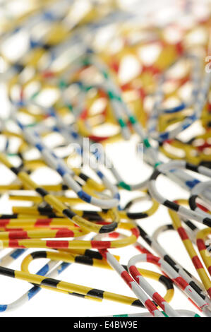 Color clips for paper over white Stock Photo - Alamy