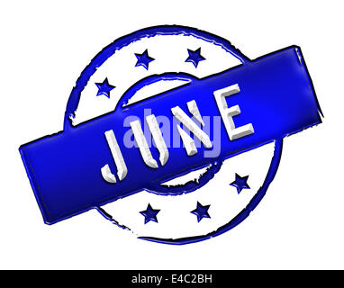 Stamp - JUNE Stock Photo - Alamy