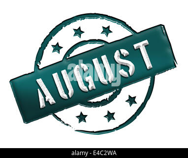 Stamp - AUGUST Stock Photo - Alamy