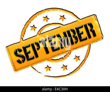 Stamp - SEPTEMBER Stock Photo - Alamy